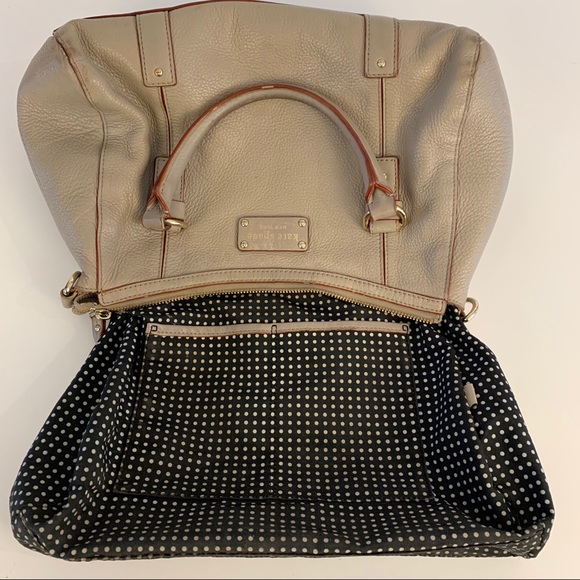 kate spade | Bags | Kate Spade Gray Leather Handbag | Poshmark